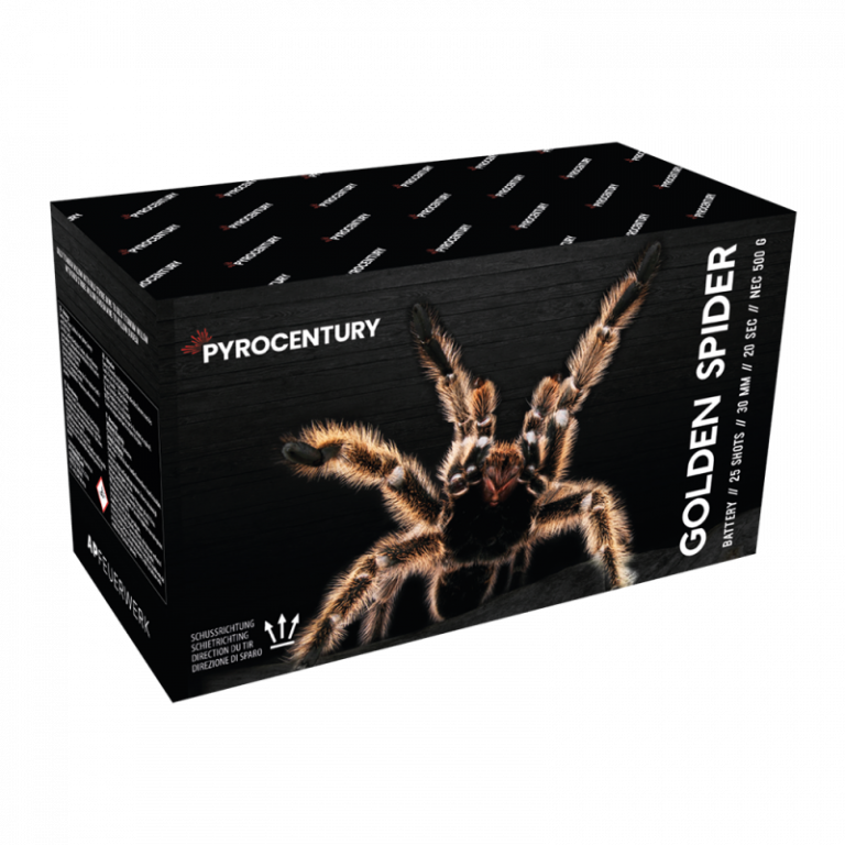 Pyrocentury Golden Spider Batterij | RS Feuerwerk